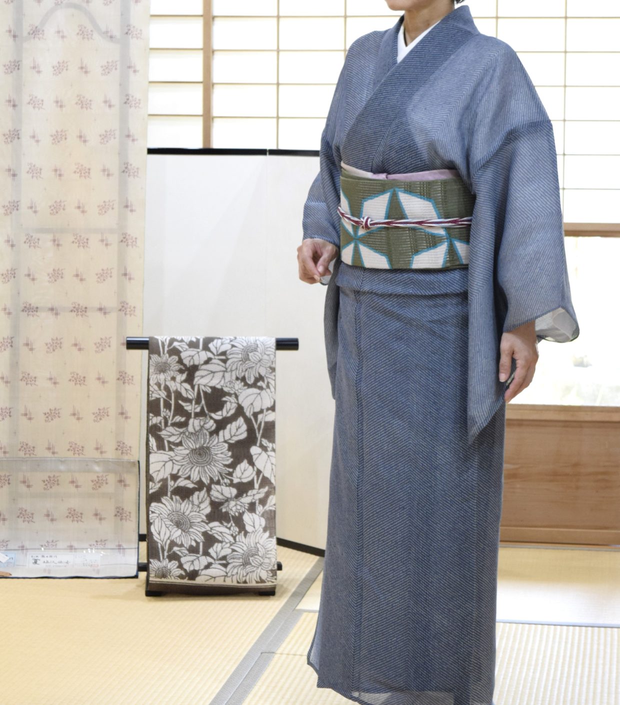 「新紗紬 と 破れ麻の葉」 | 京都 今小路 あま宮 ブログ